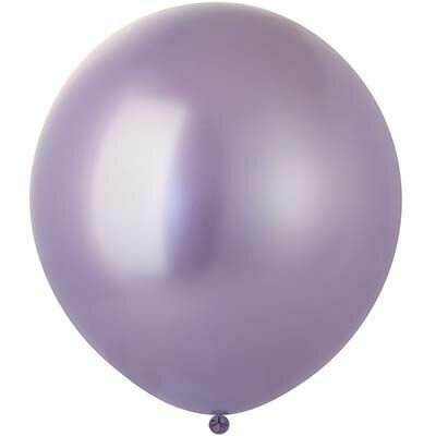 Воздушный шар BELBAL хром Glossy Light Purple, круглый, без рисунка, фиолетовый