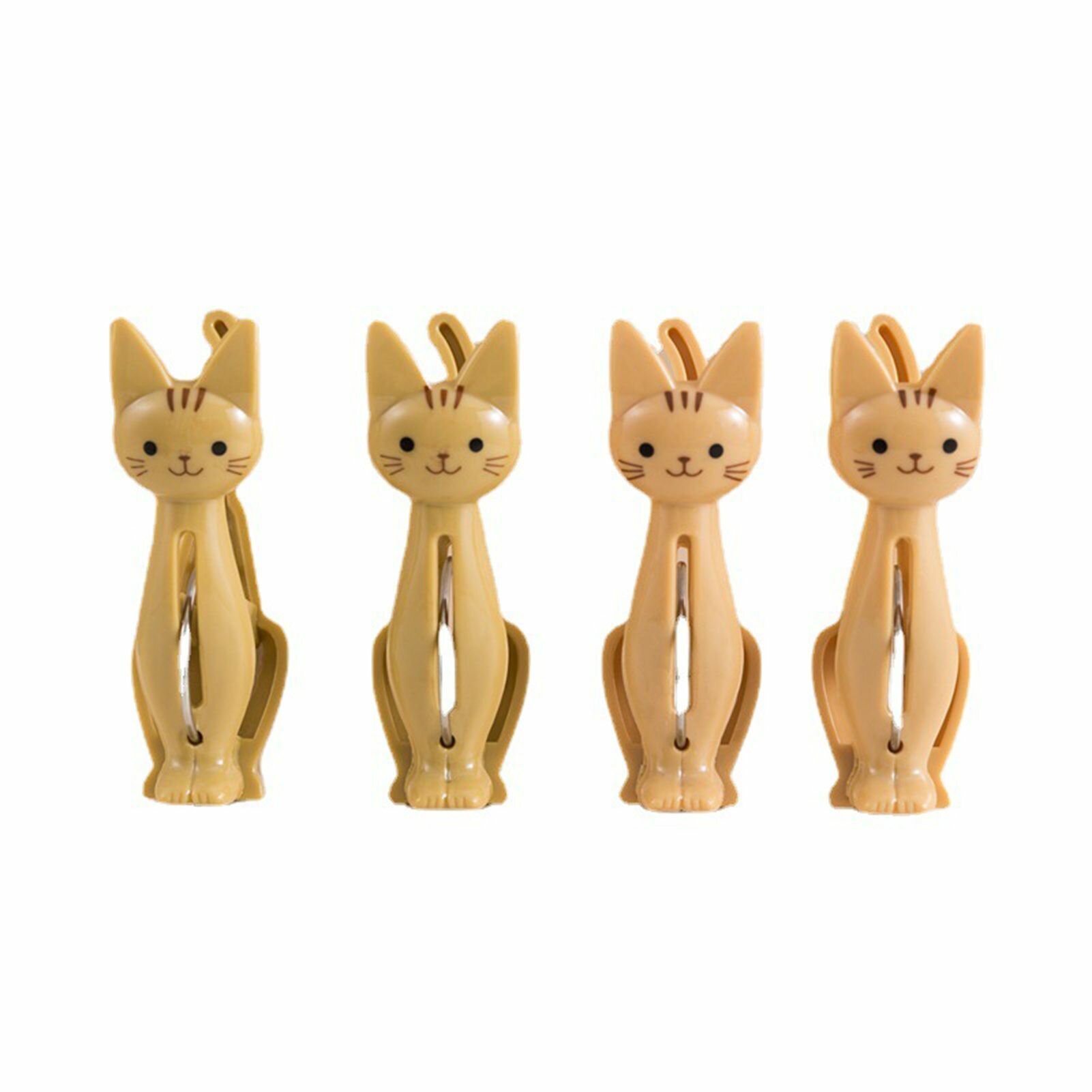 4шт. кошачьи высокоэластичные прищепки для белья