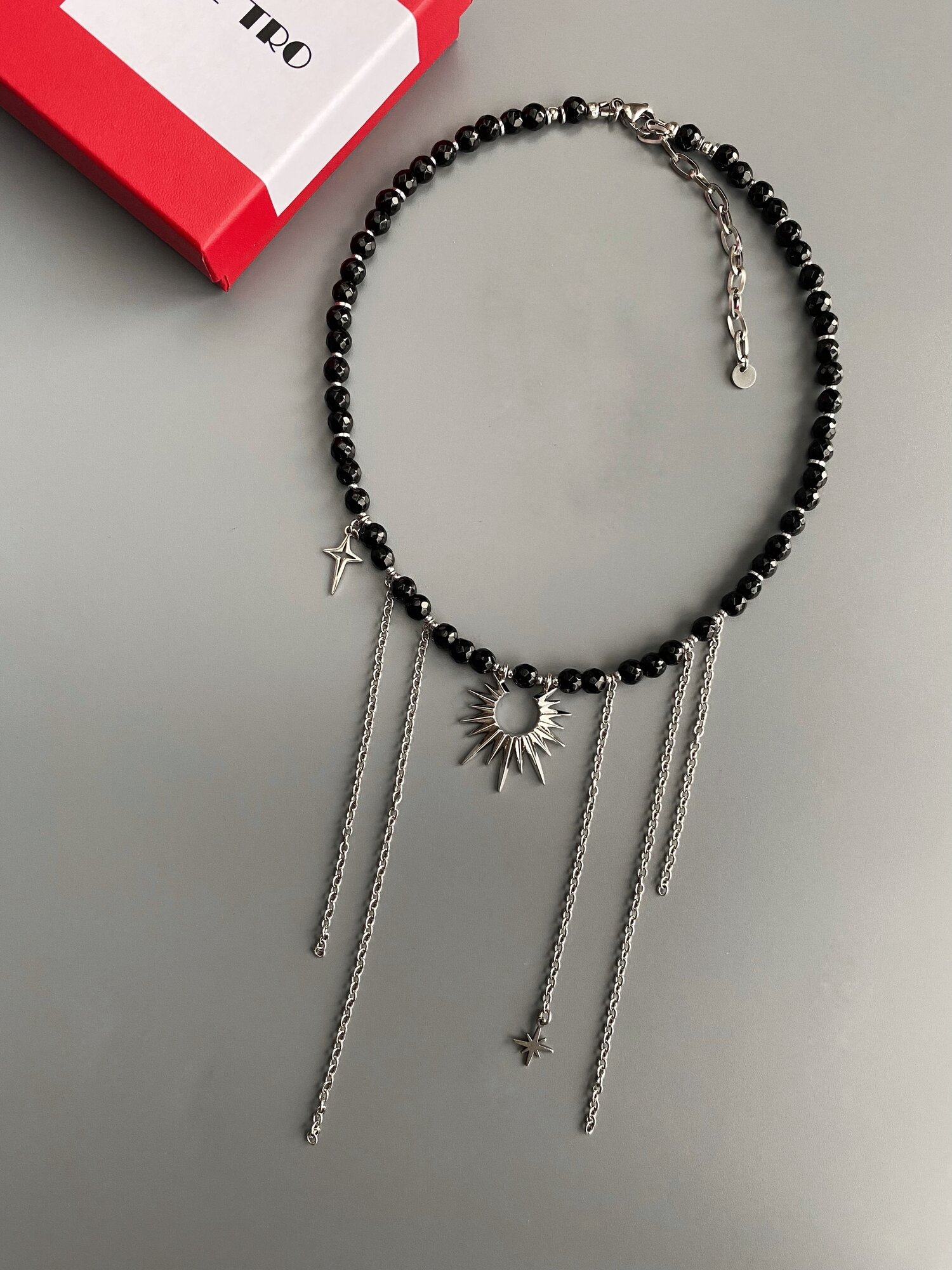 Чокер, агат