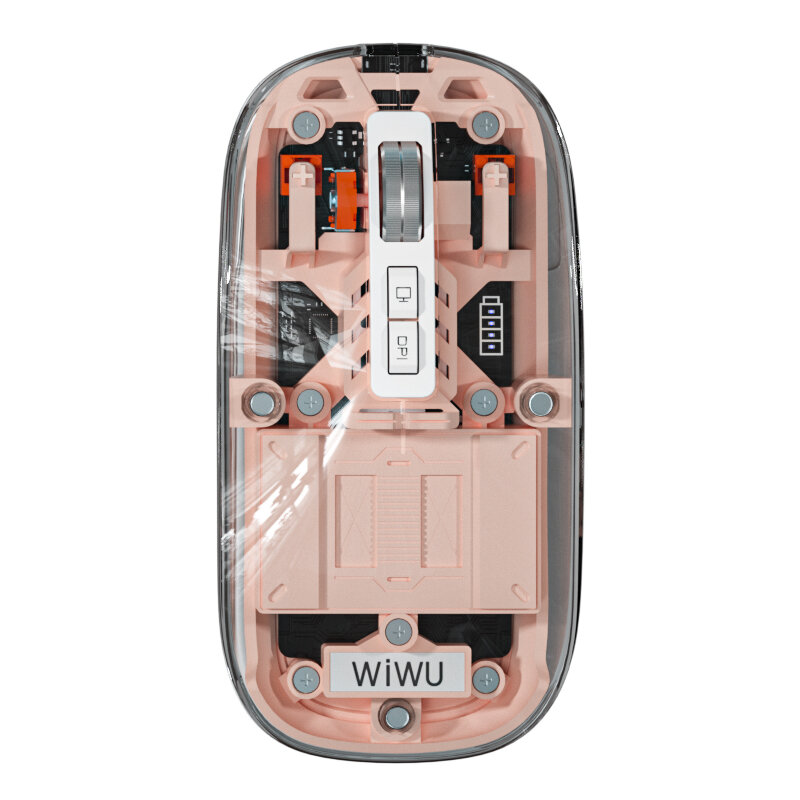 Беспроводная мышь WIWU WM105 эргономичная офисная, cherry pink