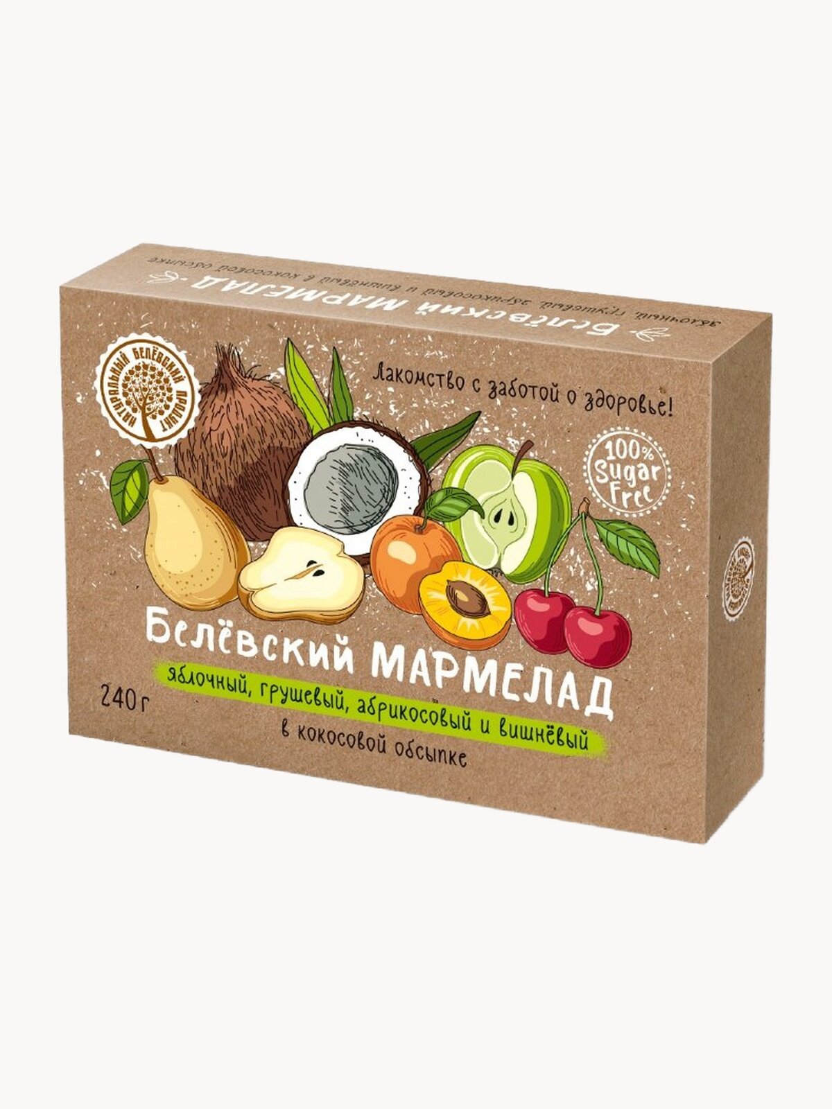 Мармелад без сахара Натуральный белёвский продукт 240 г