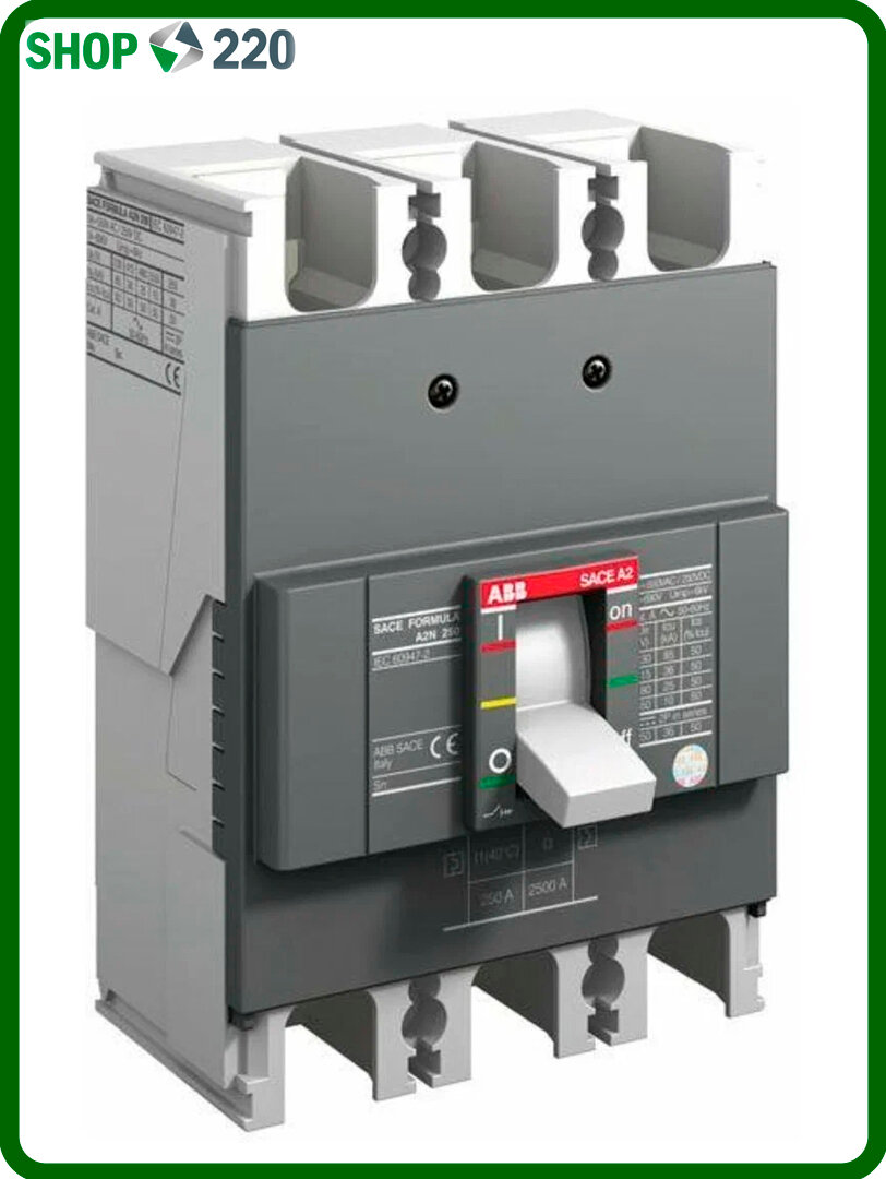 Выключатель автоматический 3п A2C 250 TMF 160-1600 3p F F ABB 1SDA070334R1 Оригинал