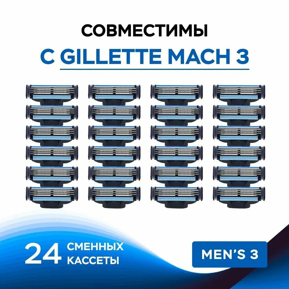 Сменные кассеты для мужских бритв
