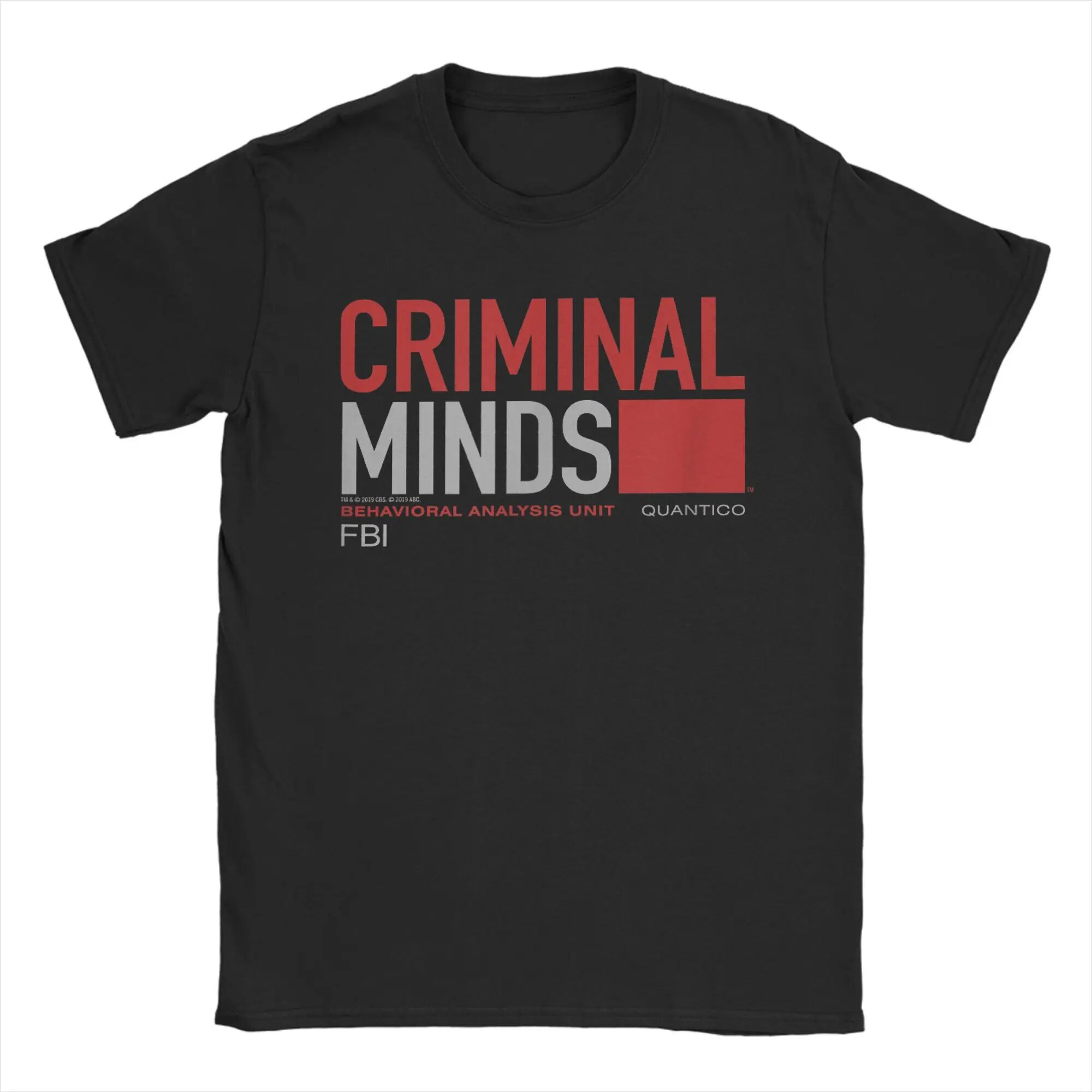 Мужская футболка Criminal Minds BAU черная 6XL