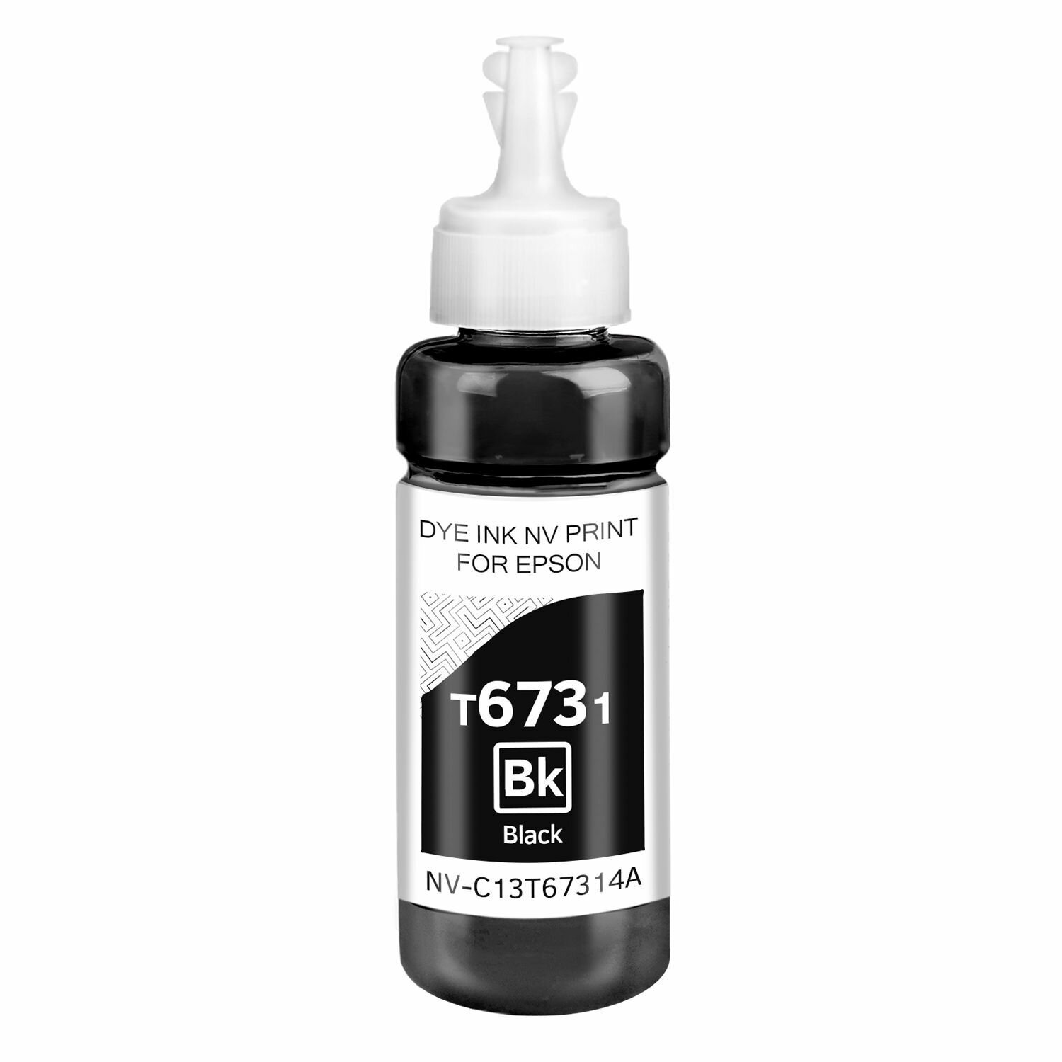 Чернила для Epson L805 L800 L1800 L850 L810 L815, Epson 673, 70 мл Черные