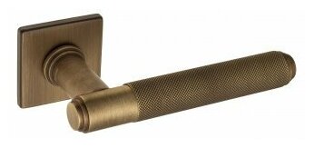 Дверная ручка Venezia "EXA ZIG" FSS матовая бронза