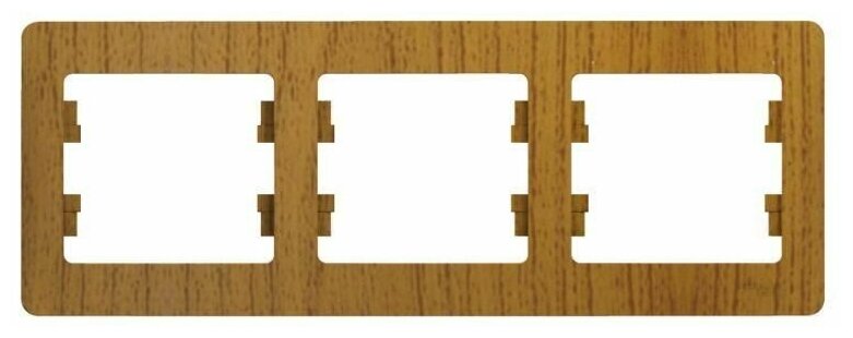 Рамка 3-м Glossa горизонт. дерево дуб SE GSL000503