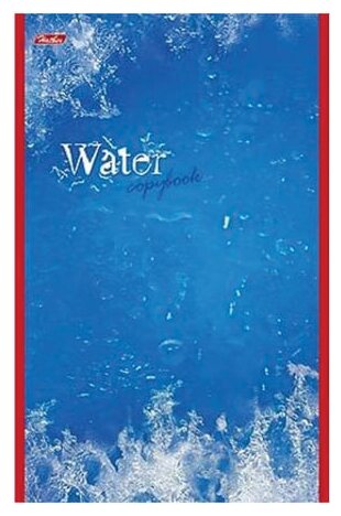 HATBER Блокнот А5 48л. Хатбер на скобе "WATER" клетка с выб лак. 48Б5вмB3_03976 (10/90)