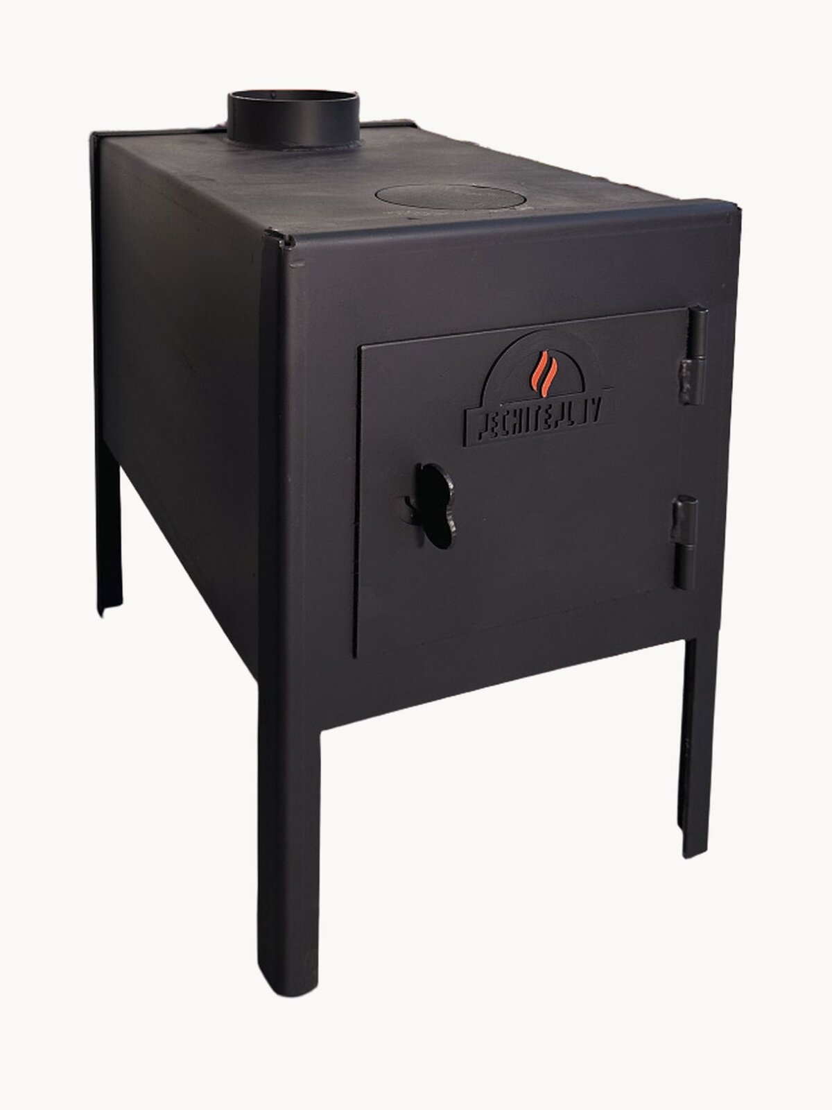 Печь отопительная Буржуйка печитеплов 50 Б с конфоркой и зольником, дровяная отопительно-варочная печь для дома