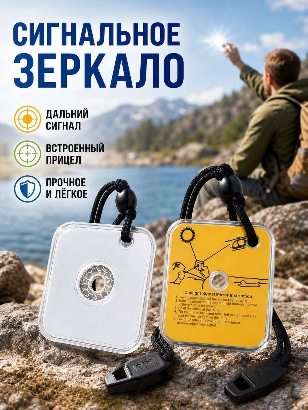 Отражатель, SOS сигнал для наружных источников света