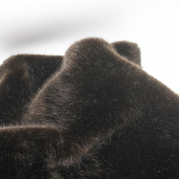 Ткань "Искусственный мех", коричневый, искусственный, 1х1.4м