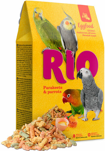 RIO корм для средних и крупных попугаев Яичный, 250г