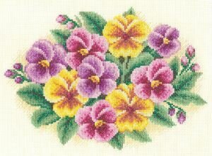 Набор для вышивания крестом "Очаровательные глазки" Ц-977, 26х20 см, Panna