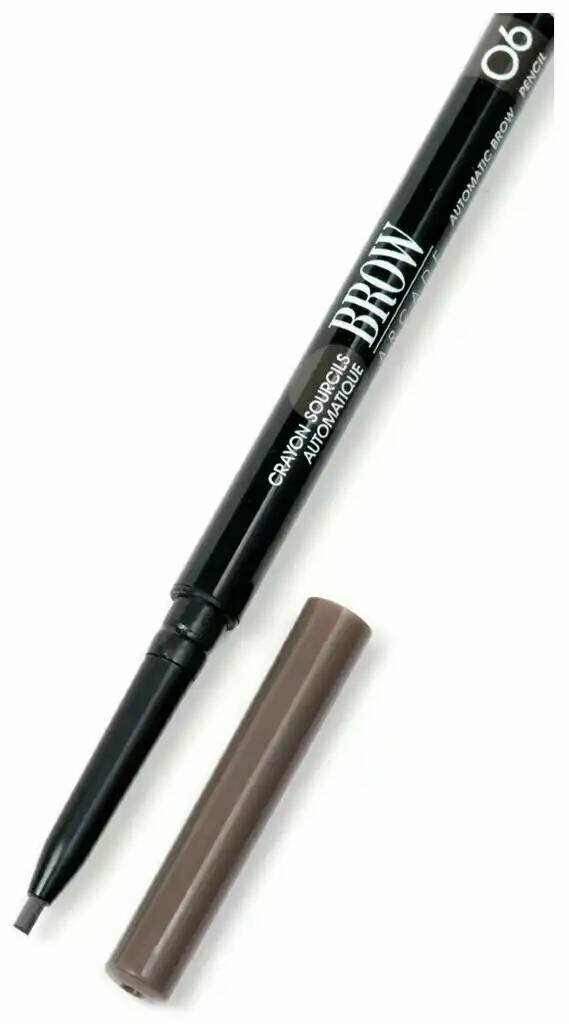 Карандаш для бровей Vivienne Sabo, Brow Arcade, автоматический, тон 06 темно-коричневый, 1 гр