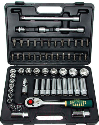 Набор инструмента с 6-ти гран. головками FORCE 4601-5 1/2", 60 предметов