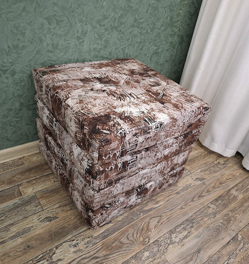 Пуфик для спальни, раскладушка трансформер, мягкий, Стрит-9