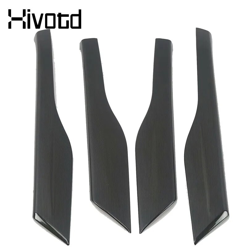 ABS внутренняя дверь автомобиля, боковая пластина, наклейка, накладка, декоративные стили, Black