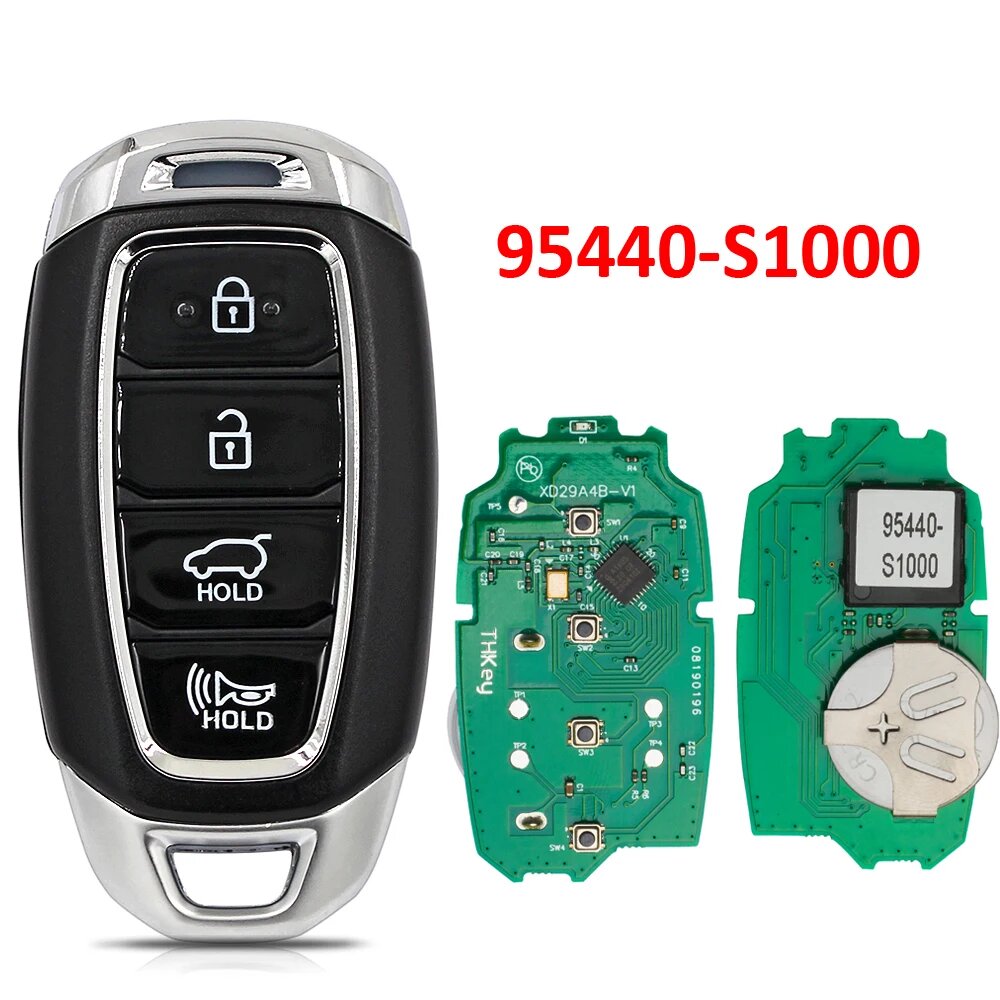 Ecusells дистанционный Автомобильный ключ FSK 433,92 МГц ID47 чип FCC: TQ8-FOB-4F19 P/N: 95440-S1000 95440-S2000 для Hyundai Santa Fe 2018 - 2020 95440-S1000