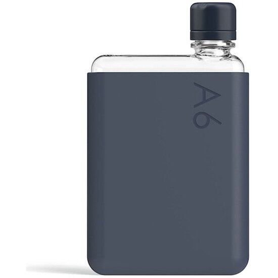 Бутылка Memobottle с силиконовым чехлом A6, синий