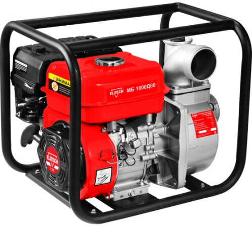 Мотопомпа Elitech бензиновая МБ 1000 Д 80 (E0105.002.00)