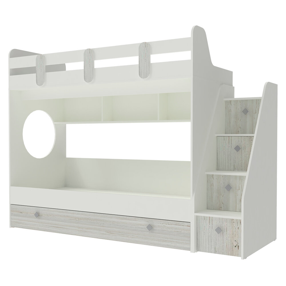 Кровать двухъярусная Фортуна-3 Белый Винтерберг