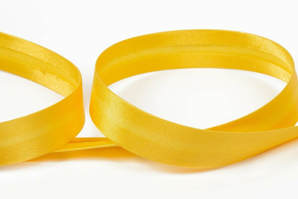 Косая бейка "Gamma" GK-15P 14 - 15 мм 132 м 1 м №016 желтый