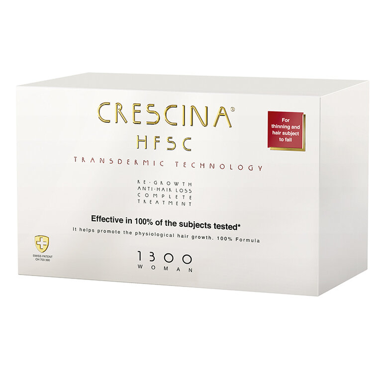 Crescina Hfsc 100% Лосьон для стимуляции + Лосьон против выпадения для женщин 1300 20+20 амп