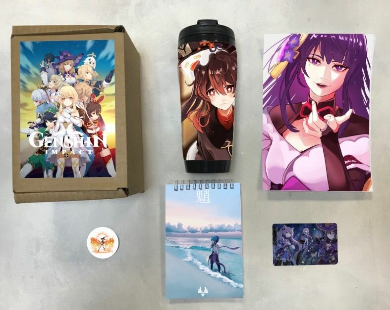 Бокс Genshin Impact, Геншин Импакт №16, Товары с нашими рандомными картинками