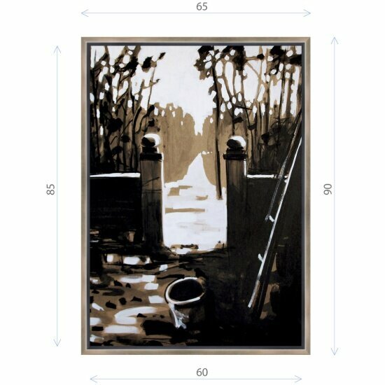 Картина Декор Депо Константина Малютина Kaarma Pastoraat Матовый холст в раме 90х65 см