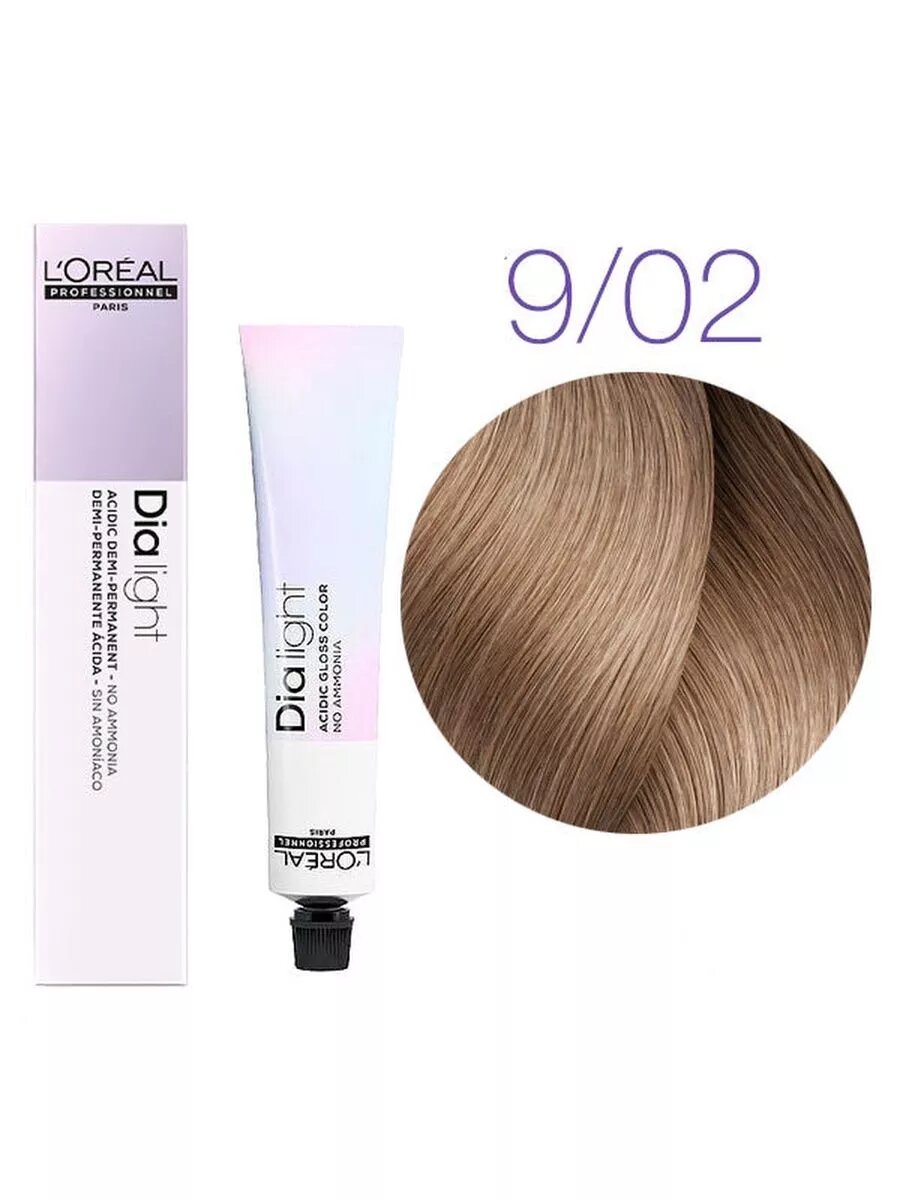 Loreal Dia Light 9.02 - Диалайт 50 мл — фото 1