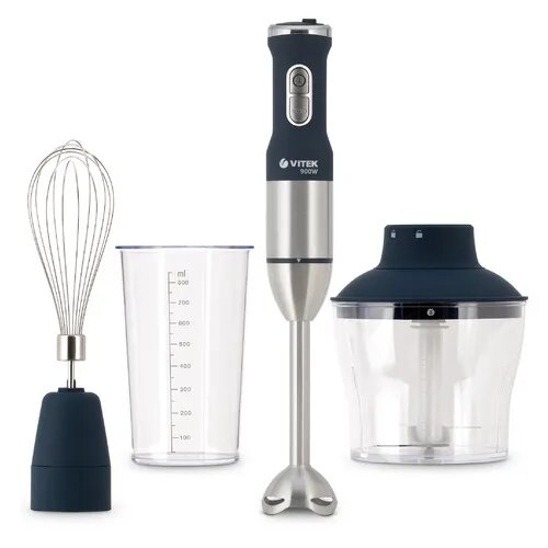 Блендер Vitek VT-3415, погружной, синий