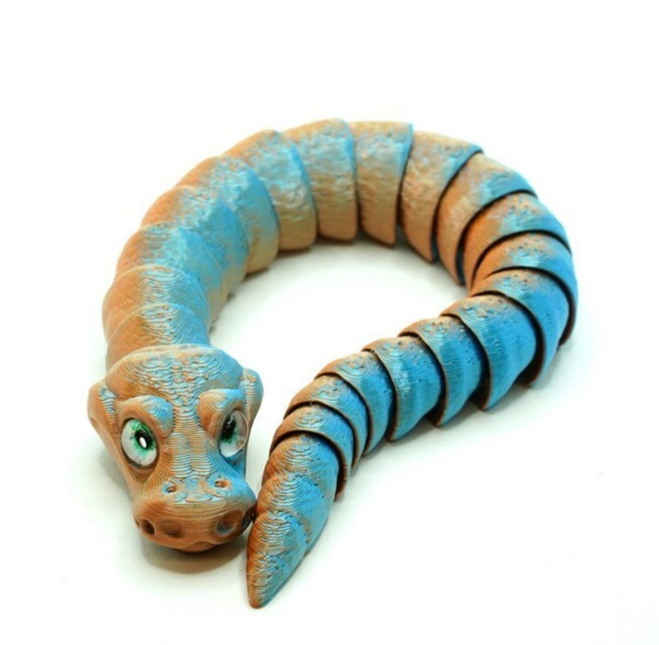 3D фигурка подвижная "Малыш Питон" цвета в асс. в к 10x10x10 см