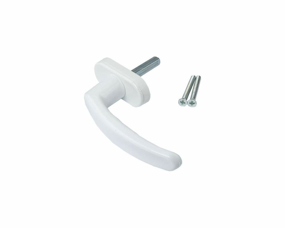 Ручка оконная пластиковая, 38 мм, белый (RAL9016)