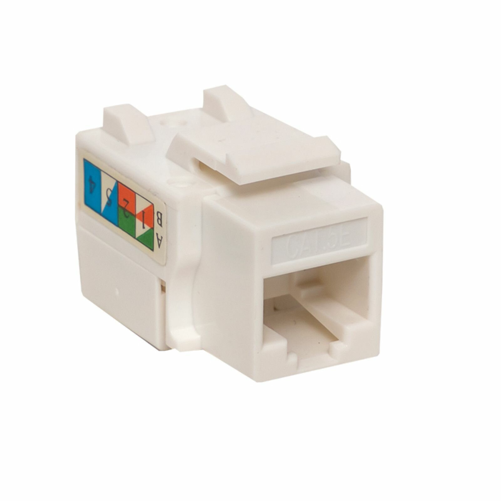 Модуль Keystone TERACOM PRO Cat.5E RJ-45 неэкранированный 110 IDC 90 градусов белый - 1 шт