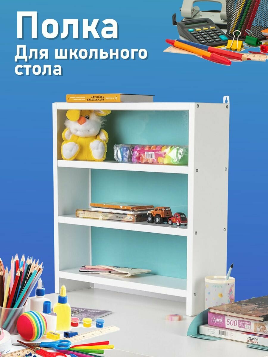 Полка Настенная "Почемучка" - Голубая