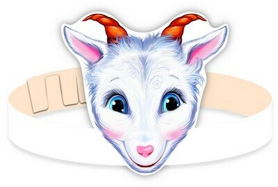 Маска-ободок Творческий Центр Сфера "Коза", УФ-покрытие, прочный картон, для ролевых игр