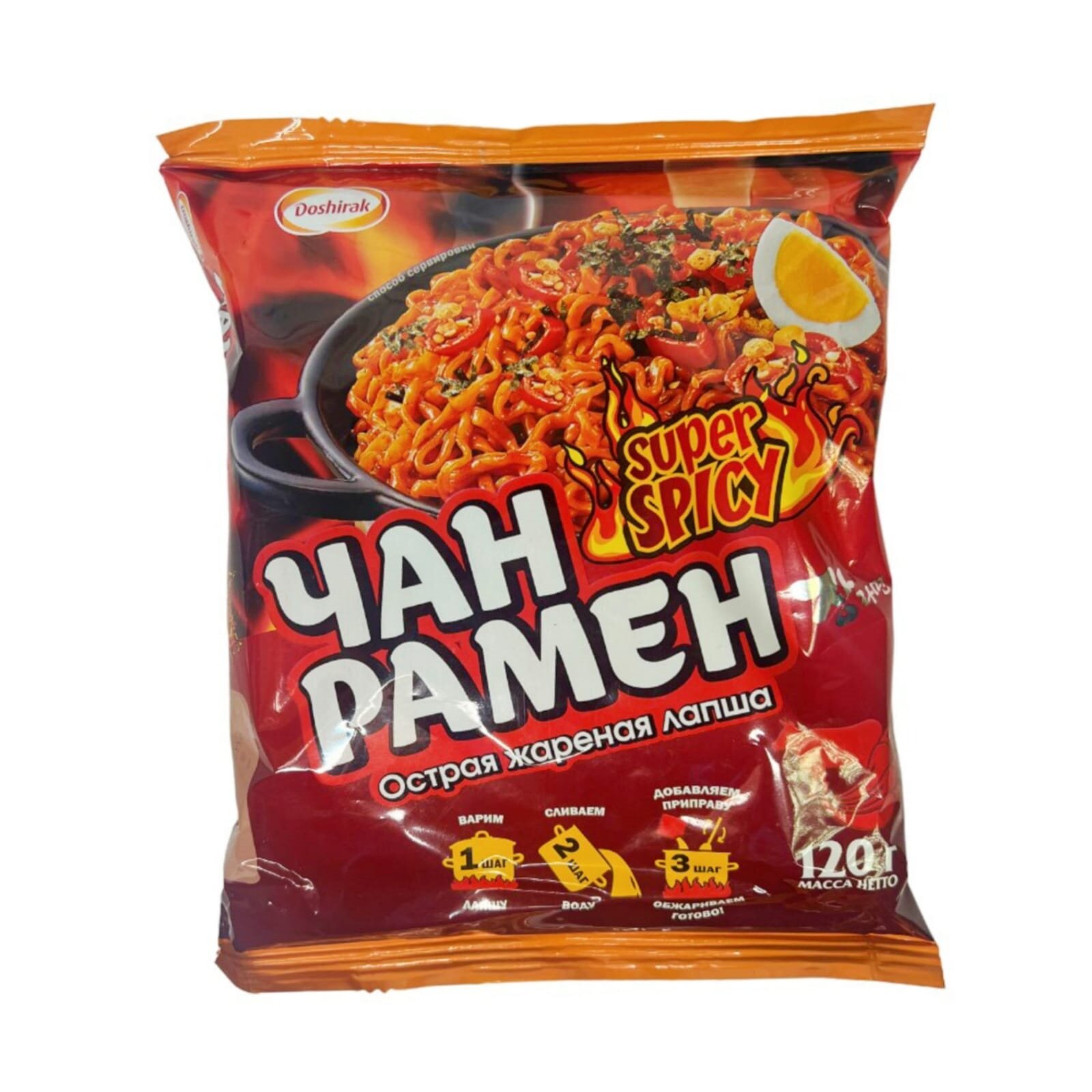 Лапша для варки Чан Рамён Острая жареная говядина 120 г