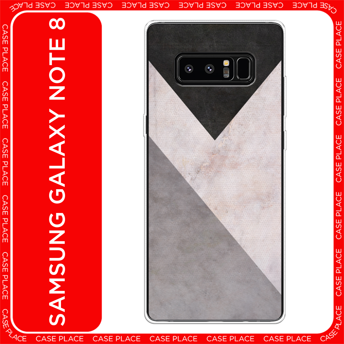 Чехол на Samsung Galaxy Note 8 / Самсунг Галакси Нот 8 с принтом Геометричный мрамор