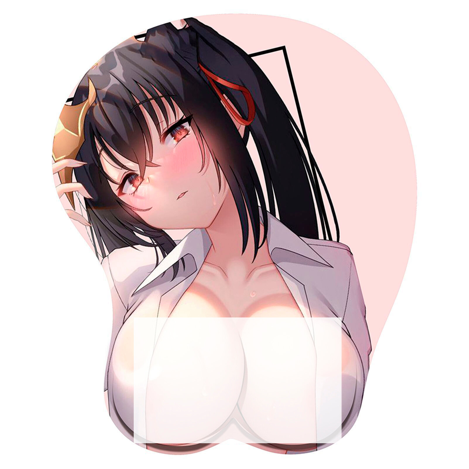 Коврик для мыши 3D в стиле Эро Аниме тянки с подушкой для поддержки запястья, коврик антистресс 21,5х25,5см