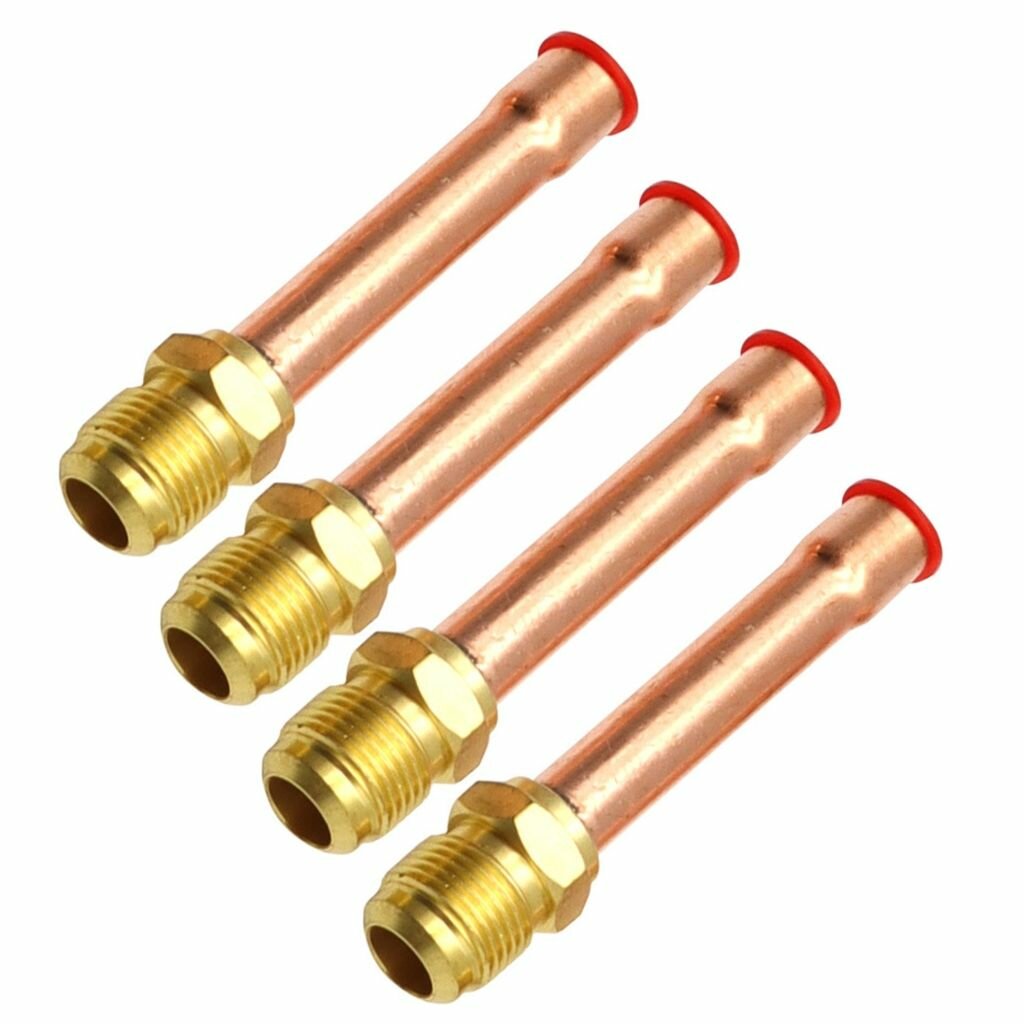 4 шт. 1/2 "раструбный соединитель с медной трубкой, латунный переходник для фитинга трубы аксессуара кондиционера