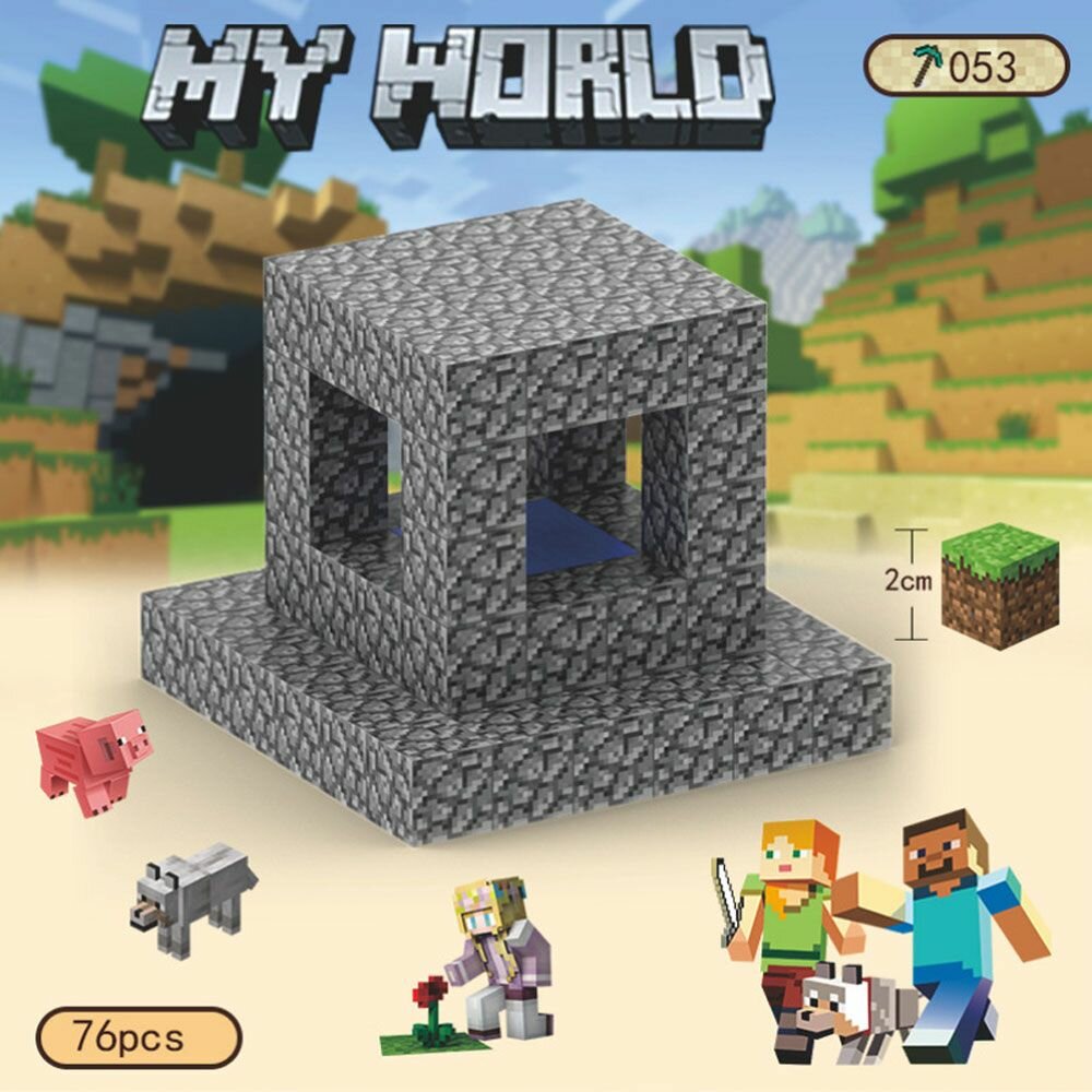 Магнитный Конструктор Майнкрафт набор детали фигурок Игрушка Minecraft My World , Комплект из магнитных блоковlanccircle