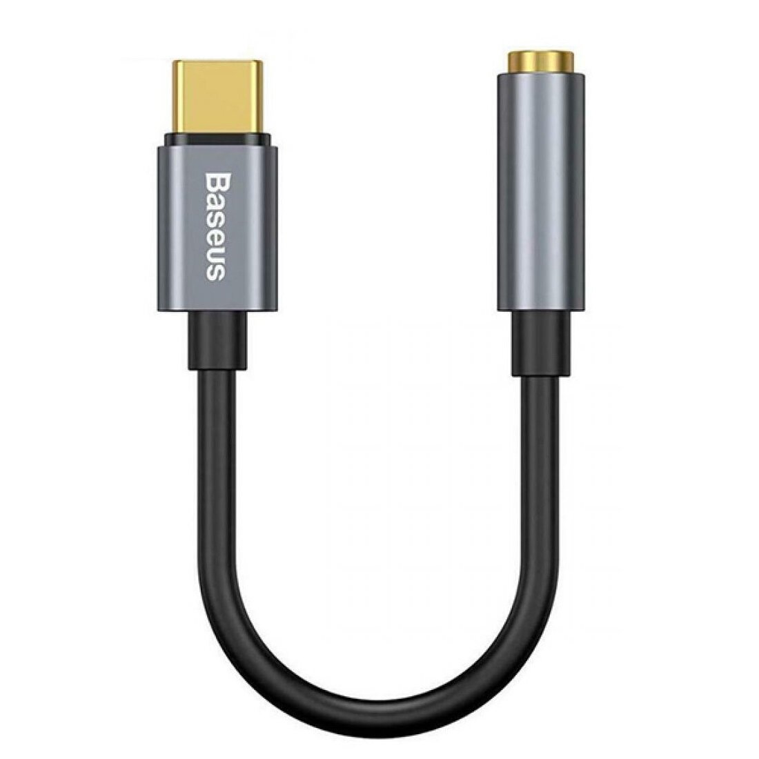 Переходник Baseus CATL54-0G Type-C (M) to AUX 3.5mm (F) L54 с проводом Deep Gray