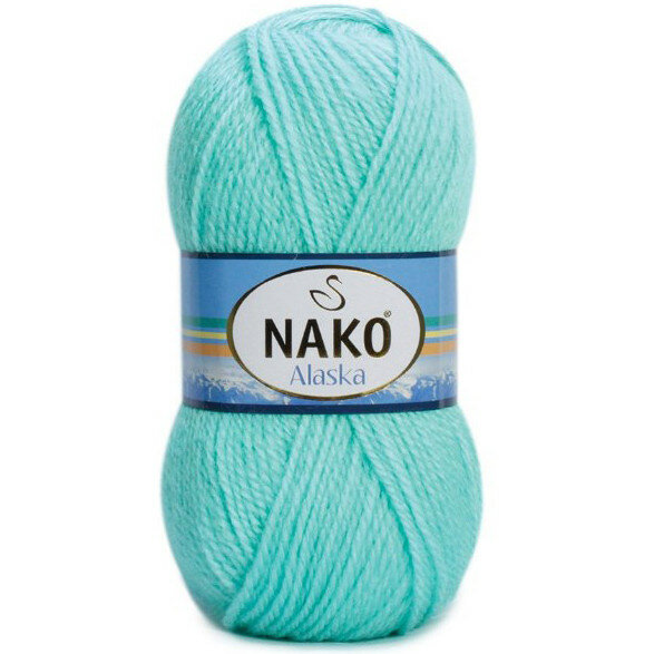 Пряжа Nako ALASKA 13 мята (5 мотков)