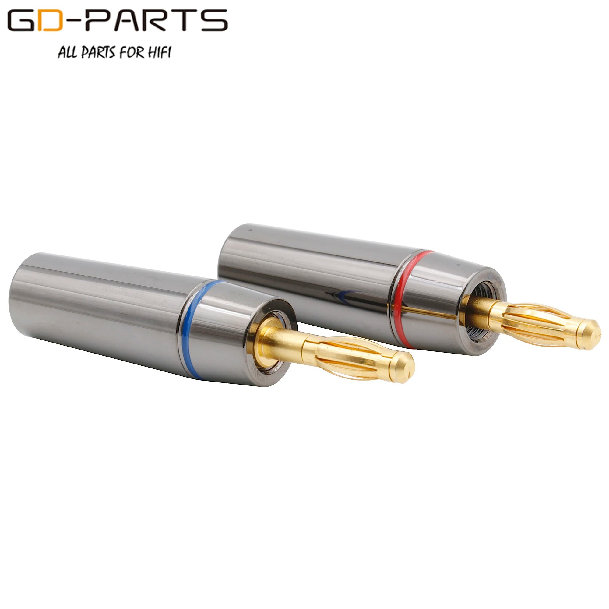 EIZZ 24K позолоченный латунный штекер банановый разъем аудио динамик