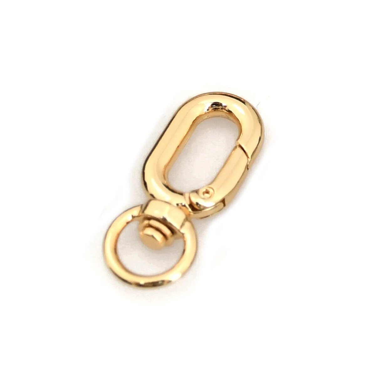 Карабин поворотный CLOXY, цвет B1 light gold, 10 мм