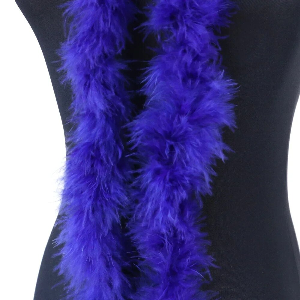 Натуральные перья марабу для декора Фиолетовый, Royal Blue