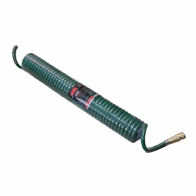 Шланг витой полиуретановый 8мм х 12мм х 5м с быстроразъемами (максимальное давление - 15bar, рабочая температура от -20 до +60 гр.) ROCKFORCE