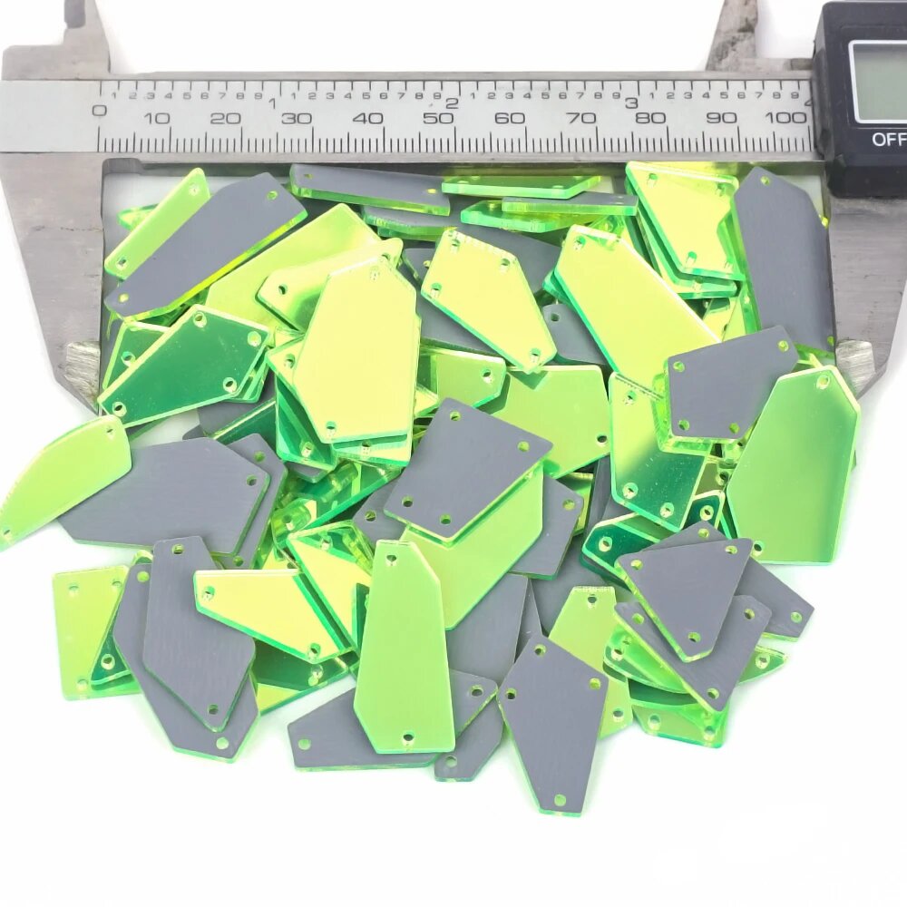 Стразы для вышивки VC разных цветов Зеленый, Mix 20pcs, Light green