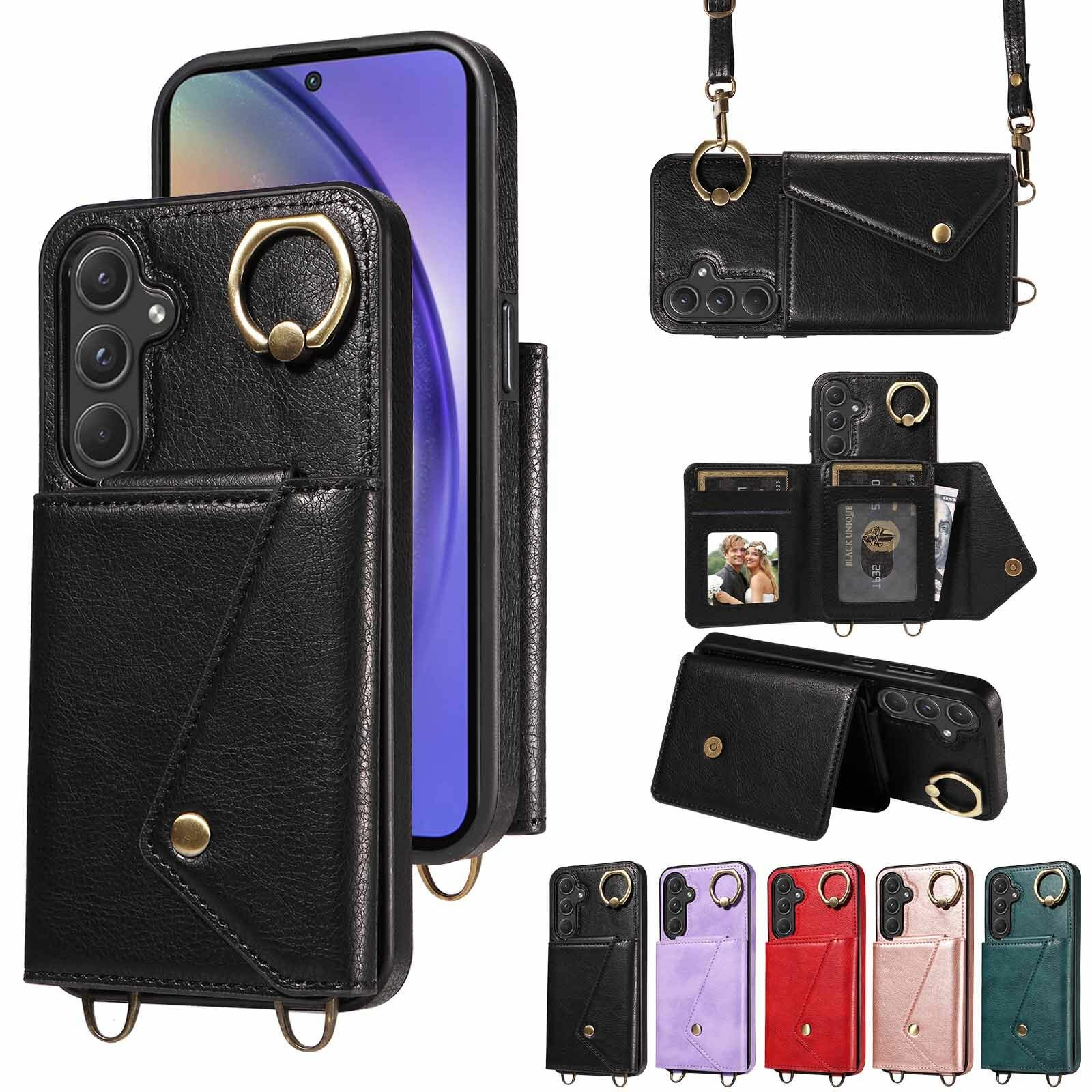 Чехол для для Samsung Galaxy A55 5G /Самсунг Галакси А55(5Джи) кожаный с отделением для карт на Накладка с картхолдером, Новый продукт