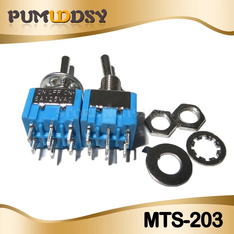 ПUMUDDSY мини тумблеры MTS-102 MTS-103 MTS-202 MTS-203 MTS-203